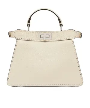 FENDI Camellia-colored Selleria Bag With 556 Hand-sewn Topstitches