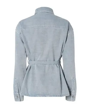 Fendi Belted Waist Denim Jacket