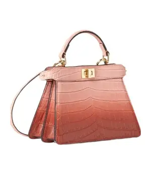 Fendi Pink Graduated-effect Crocodile Leather Bag
