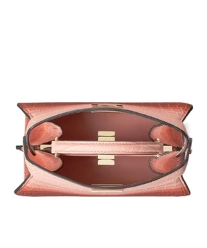 Fendi Pink Graduated-effect Crocodile Leather Bag