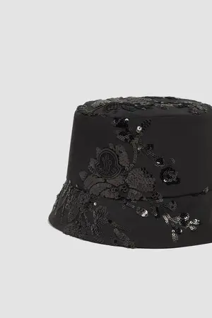Moncler Sequin-embroidered Bucket Hat