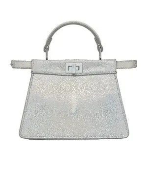Fendi Iridescent -color Stingray Bag - Silver