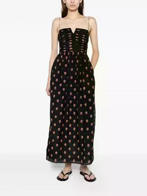 Matteau Gathered Tulip Dress - Black