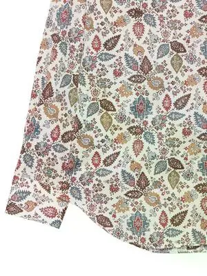 XACUS Leaf-print Shirt