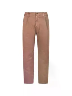 THE.NIM Pleated Chino Trousers - Brown