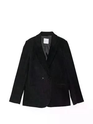CENERE GB Double-breasted Shawl-lapel Jacket - Blue