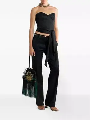 Etro Cotton-blend Jacquard Trousers With Damask-motif