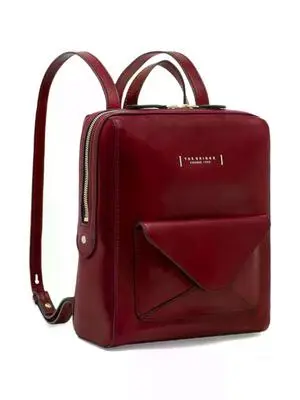 THE BRIDGE Envelope-pocket Leather Backpack