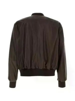 Giorgio Armani Leather Bomber Jacket