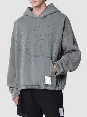 Satisfy Relaxed Fit Cotton Hoodie With Pouch Pocket - Black