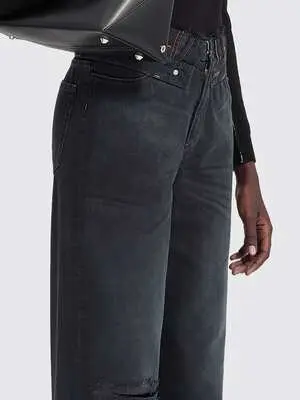 MAISON MARGIELA Distressed-effect Straight Denim Jeans With Logo