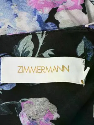 Zimmermann Floral-print Ruffled Mini Dress