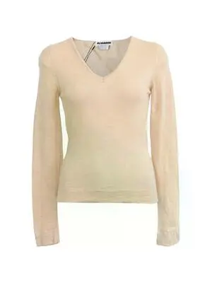 JIL SANDER V-neck Sweater - Neutrals