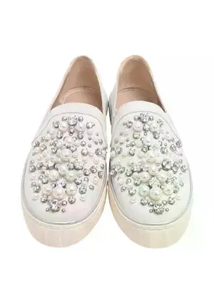 STUART WEITZMAN Decor Embellished Slip-on Sneakers