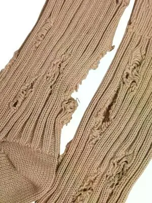 Dolce & Gabbana Distressed Ribbed-knit Socks