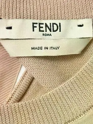 Fendi Embroidered Mesh-panel Sweater