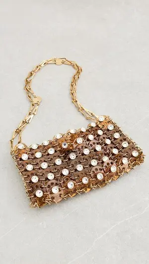 Rabanne 1969 Nano Shoulder Bag - Ocre