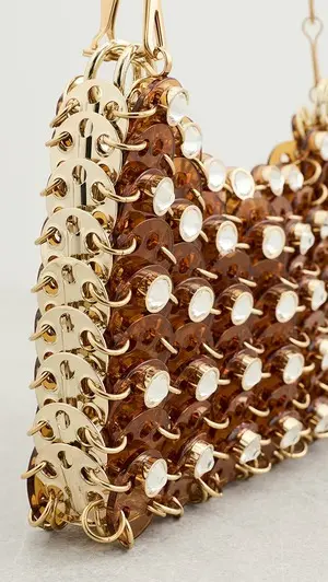 Rabanne 1969 Nano Shoulder Bag - Ocre