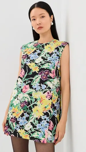Marni Floral Dress - Black
