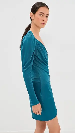 Balmain Draped Viscose Jersey Dress