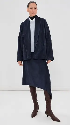 Co Suede Wrap Jacket
