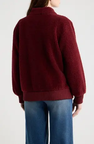 The Great. The Patch Pocket Plush Jacket