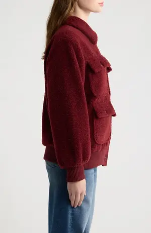 The Great. The Patch Pocket Plush Jacket