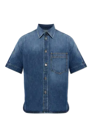 Givenchy Short-sleeve Denim Shirt - Blue