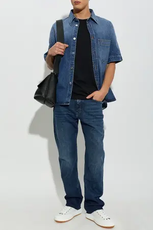 Givenchy Short-sleeve Denim Shirt