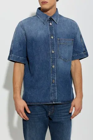 Givenchy Short-sleeve Denim Shirt