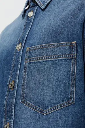 Givenchy Short-sleeve Denim Shirt