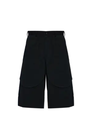 Comme Des Garçons Wide-leg Shorts - Black