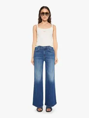 MOTHER The Hustler Roller Double Sneak Wild Goose Chase Jeans - Blue