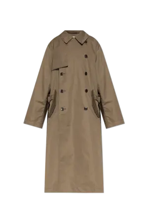 LEMAIRE Double-breasted Coat - Brown