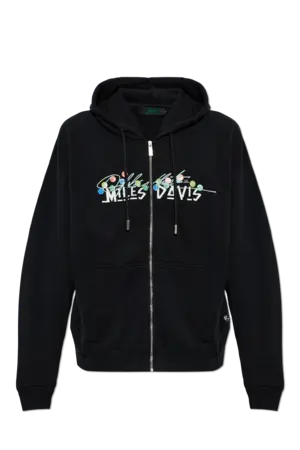 Off-White Hooded Zip-up Sweatshirt