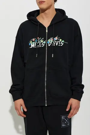 Off-White Hooded Zip-up Sweatshirt
