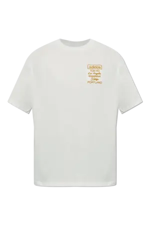 ADIDAS ORIGINALS T-shirt With Embroidered Logo - White