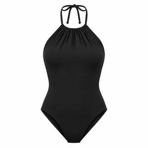 RIVE & RITUEL Salomi Halter Neck Bodysuit - Black