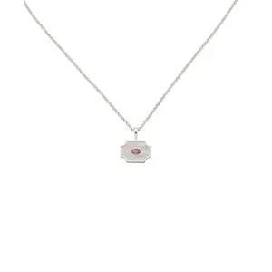 Zoë & Morgan Soul Sister Necklace Sterling Silver, Pink Tourmaline - Silver/pink