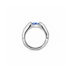 SEROTONIN COMPLICE Pinky Ring With Blue Sapphire