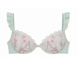 IVY SWIMWEAR Sirena In Sage Scallop Lace Bikini Top