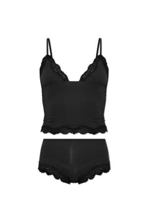 SKIMS Lacy Lingerie Set - Black
