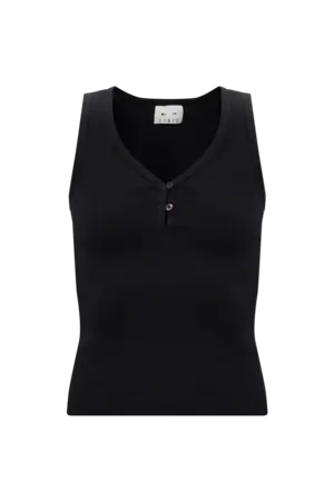 The Upside Charli’ Cotton Top - Black