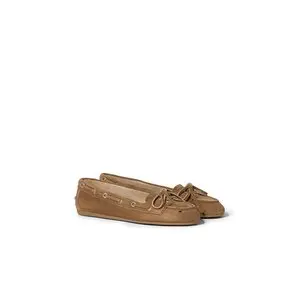 Miu Miu Deck Suede Loafers - Cinnamon