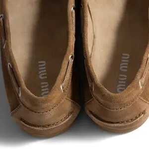 Miu Miu Deck Suede Loafers