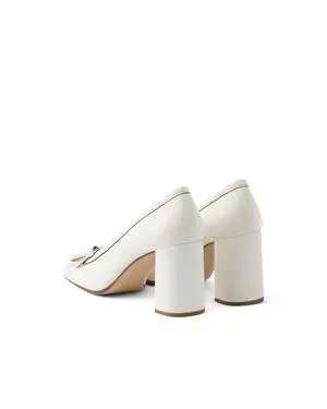 Prada Leather Heeled Loafers