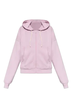 American Vintage Zip-up Cotton Hoodie - Pink