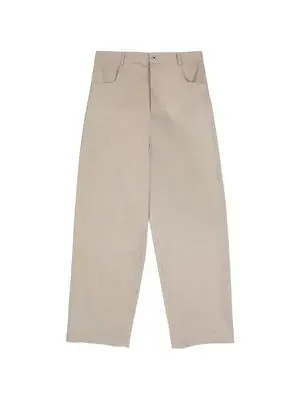 HEVO Torrefiume Elasticated-waist Straight-leg Trousers - Neutrals