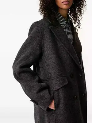 MOS MOSH Alva Double-breasted Notched-lapel Coat