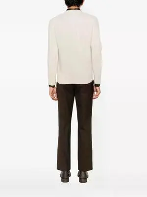 GRAN SASSO Ribbed-knit Raglan-sleeve Sweater